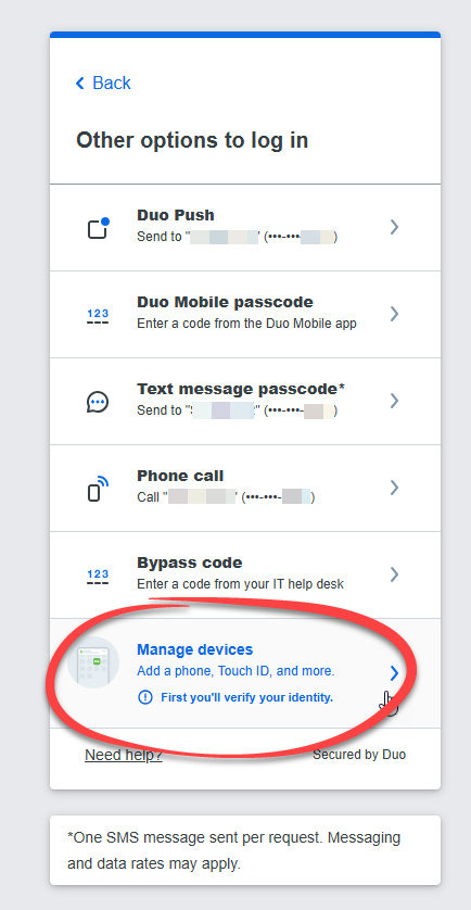 Manage Devices in Duo Device Manager - King's University College